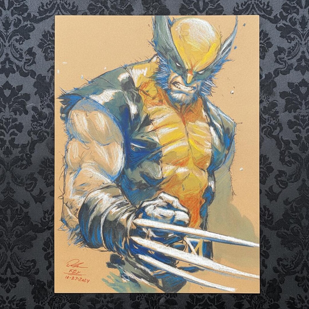 Wolverine Comic Art Illustration Artist Signed Fine Art PRINT 8.5x11 - Etsy
