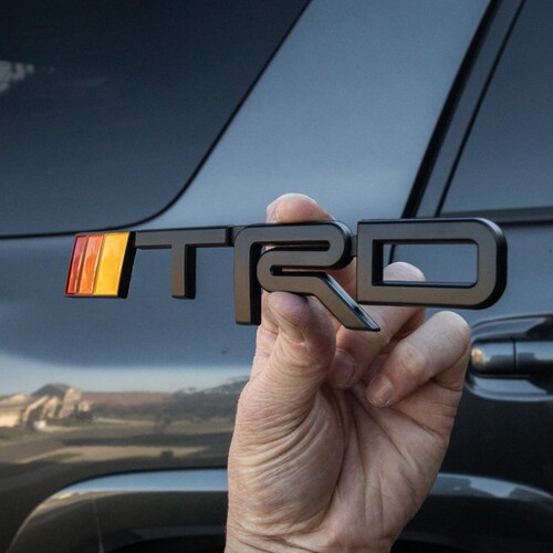 Toyota Retro Style Mountain Trd Tri Color Jdm License Plate - Etsy