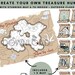 Pirate Treasure Hunt Map & Clues, Digital Download, Treasure Map for ...
