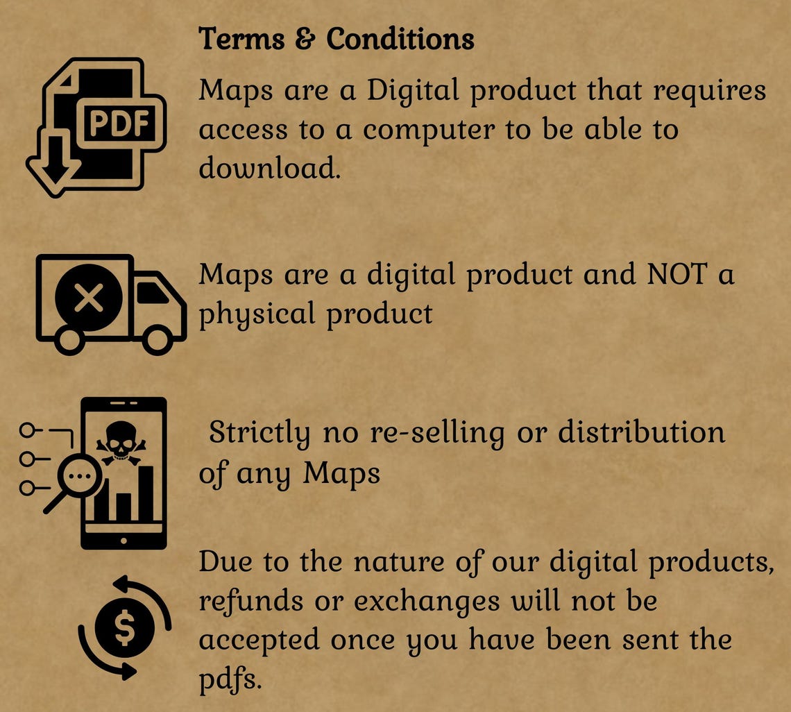 Skull Island Treasure Map & Clues, Digital Download, Treasure Map for ...
