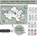 Jungle Treasure Hunt Map & Clues, Digital Download, Kids Game, Kids ...