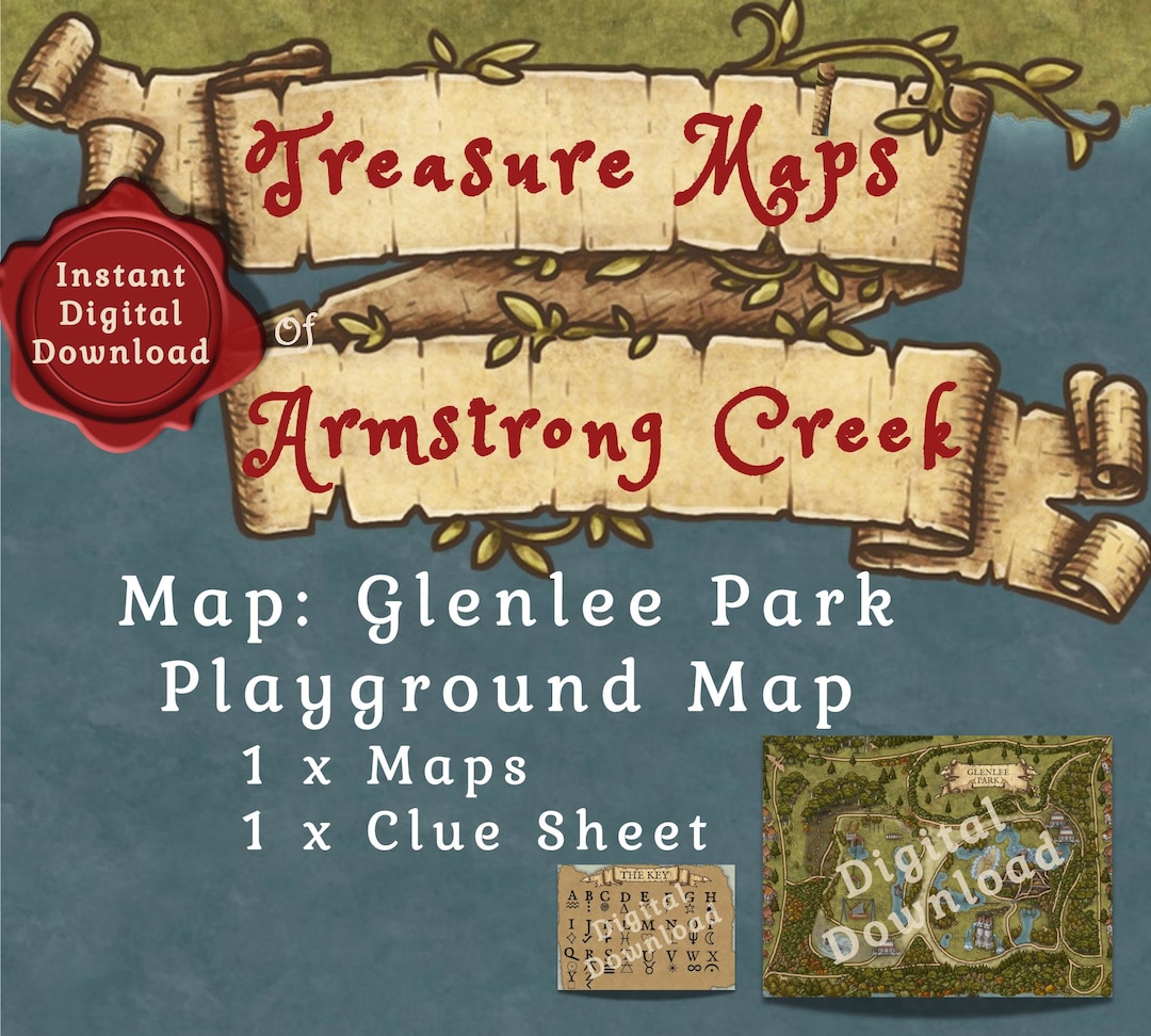 Armstrong Creek Glenlee Park (charlemont) Treasure Map 1 X Map and 1 X ...