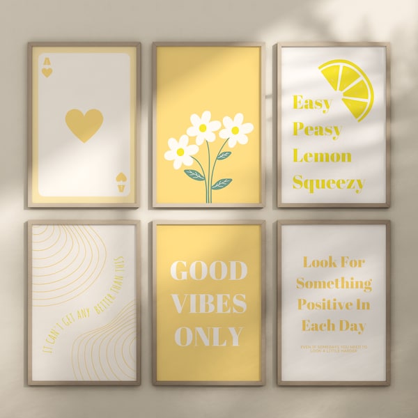 Yellow Wall Prints - Etsy