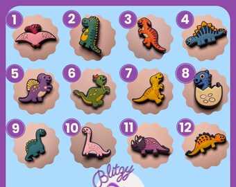 Dinosaur Croc Jibbitz - Etsy UK