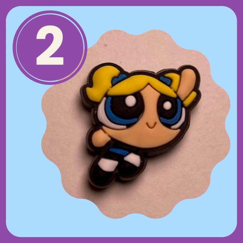 Powerpuff Girls Croc Charms - Etsy UK