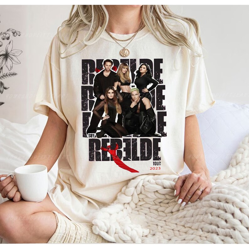 Rbd Rebelde Tour 2023 Shirt Vintage 90s Tee Trending Shirt - Etsy