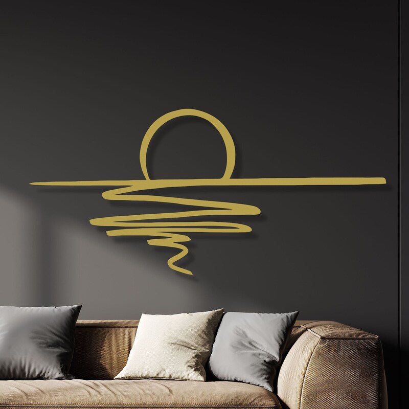 Gold Metal Wall Art - Etsy