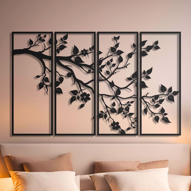 Metal Tree Wall Art - Etsy
