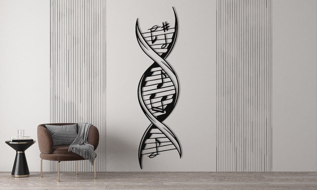 DNA MUSICAL Metal Wall Art Home Decor Gift for Her - Etsy Australia