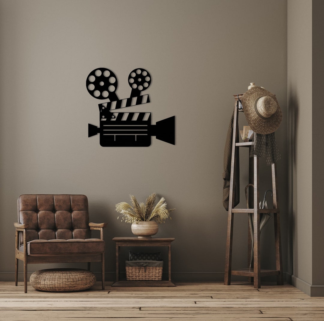 Cinematograph & Clacket Metal Wall Art Home Decor Movie - Etsy