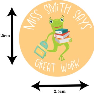 Personalised Cute Teacher Stickers, Personalised Teacher Merit Stickers ...