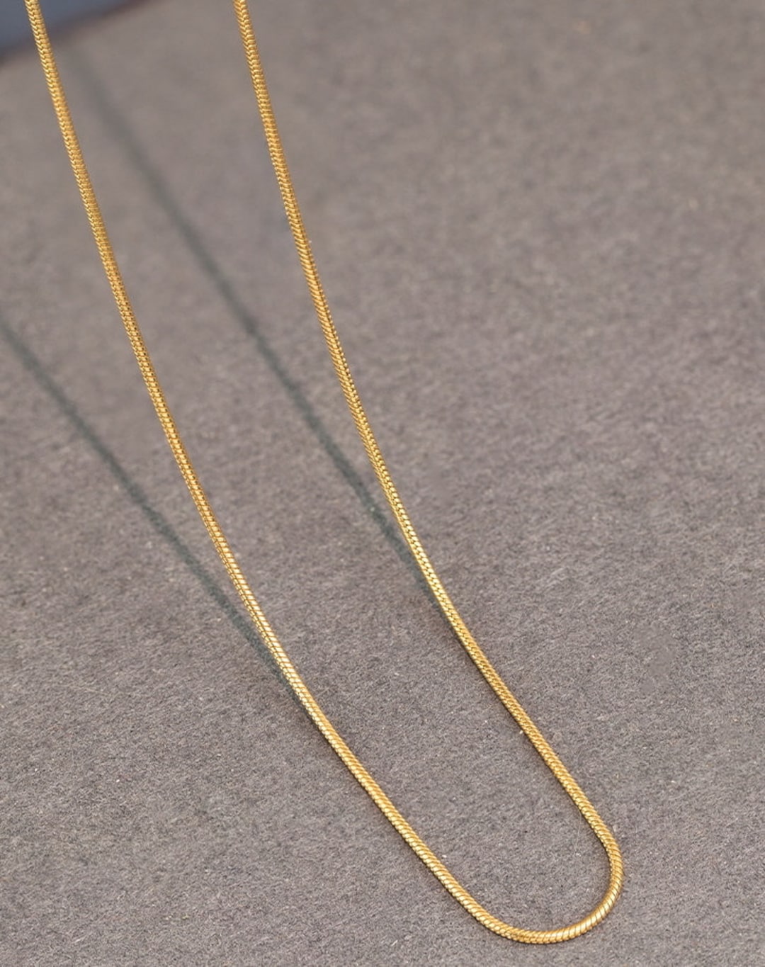 18K Gold Necklace, Gold Necklace, 18K Gold Chain, Solid Gold Necklace ...