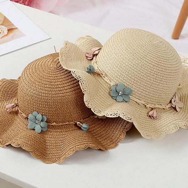 Girls Straw Hat - Etsy