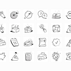 50 Notion Icons, Vector Icons, Minimal Icons, Black & White Icons, UI ...
