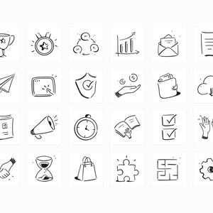 50 Notion Icons, Vector Icons, Minimal Icons, Black & White Icons, UI ...