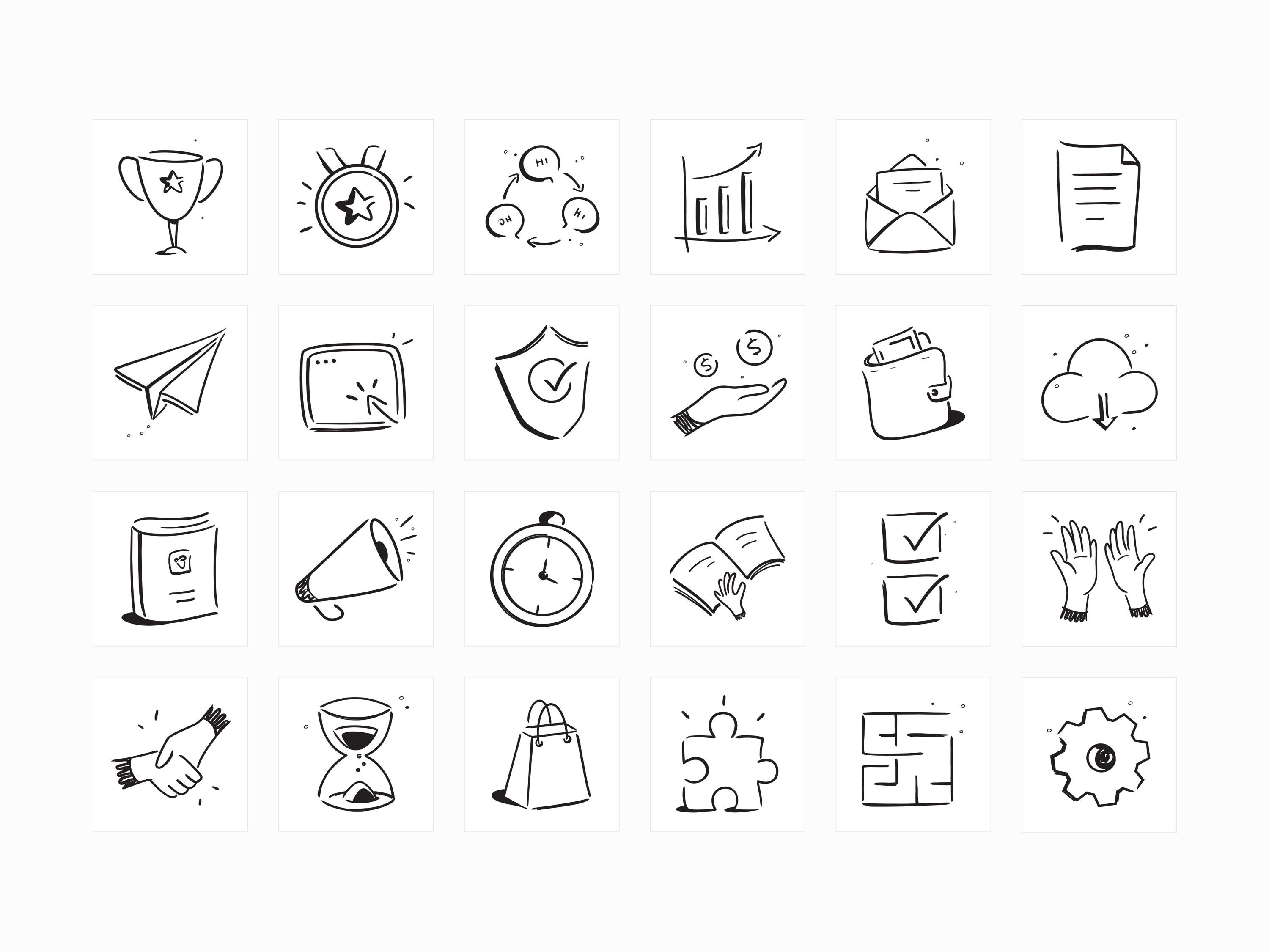 50 Notion Icons, Vector Icons, Minimal Icons, Black & White Icons, UI ...