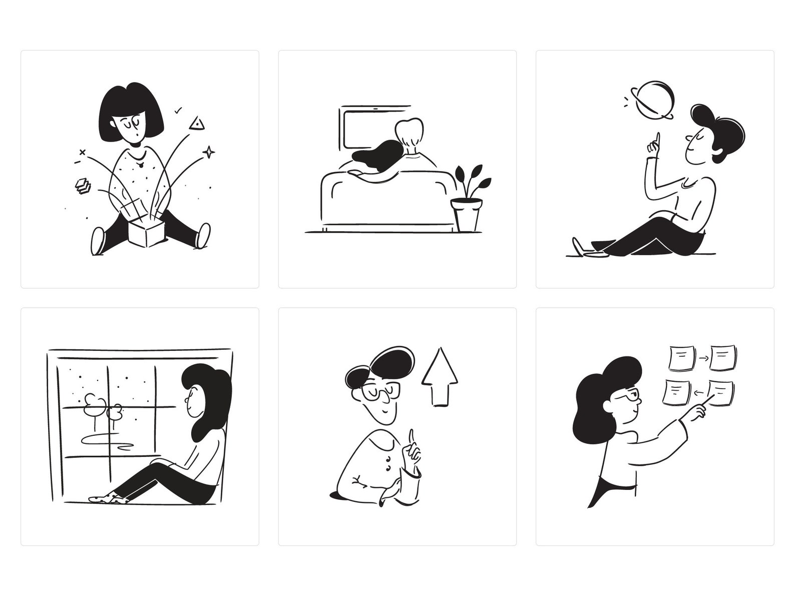 Notioly - A Collection of 100+ SVG Notion Illustrations and Avatars - Etsy