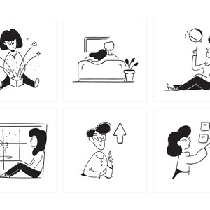 Notioly - A Collection of 100+ SVG Notion Illustrations and Avatars - Etsy