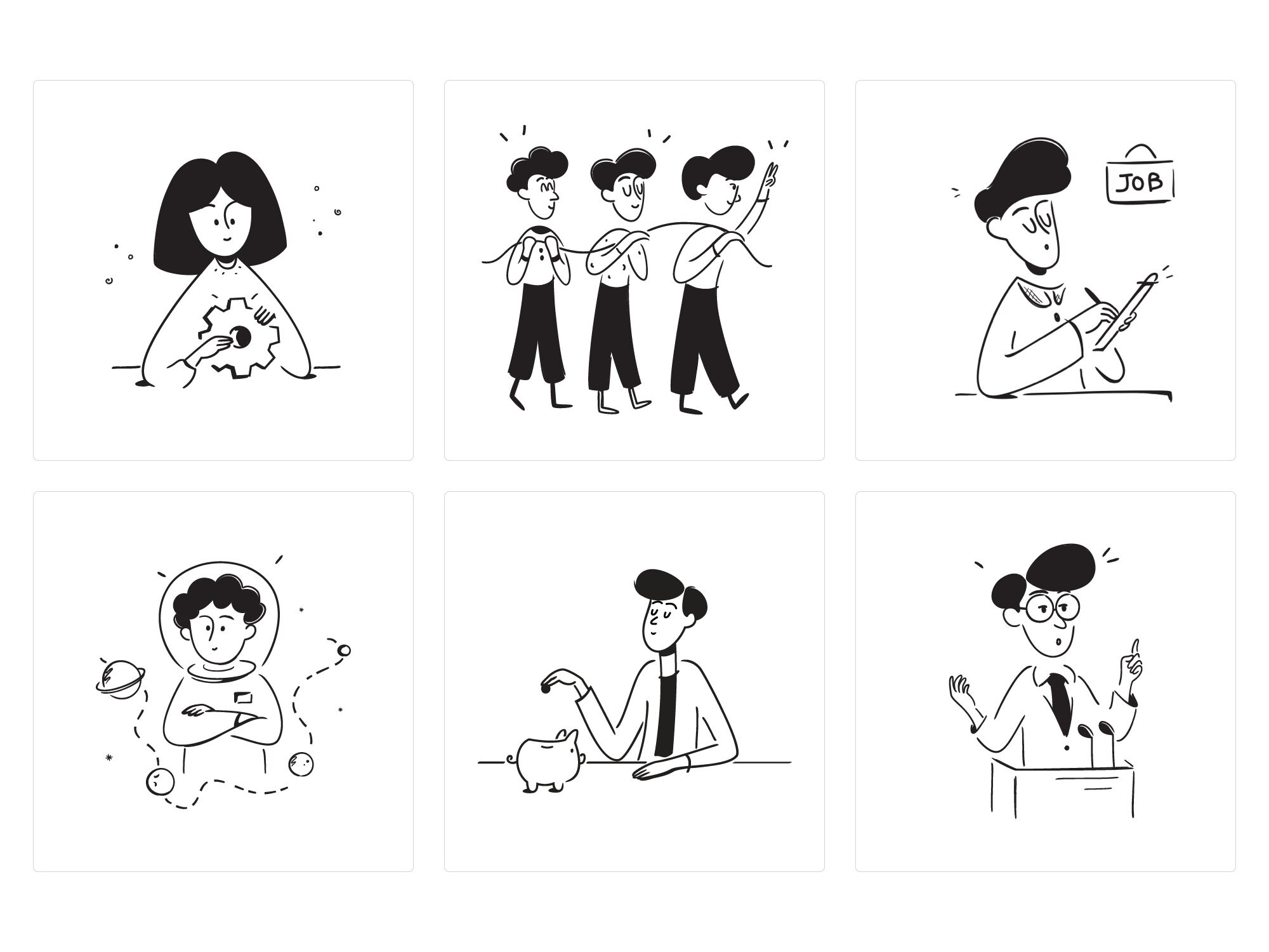 Notioly - A Collection of 100+ SVG Notion Illustrations and Avatars - Etsy