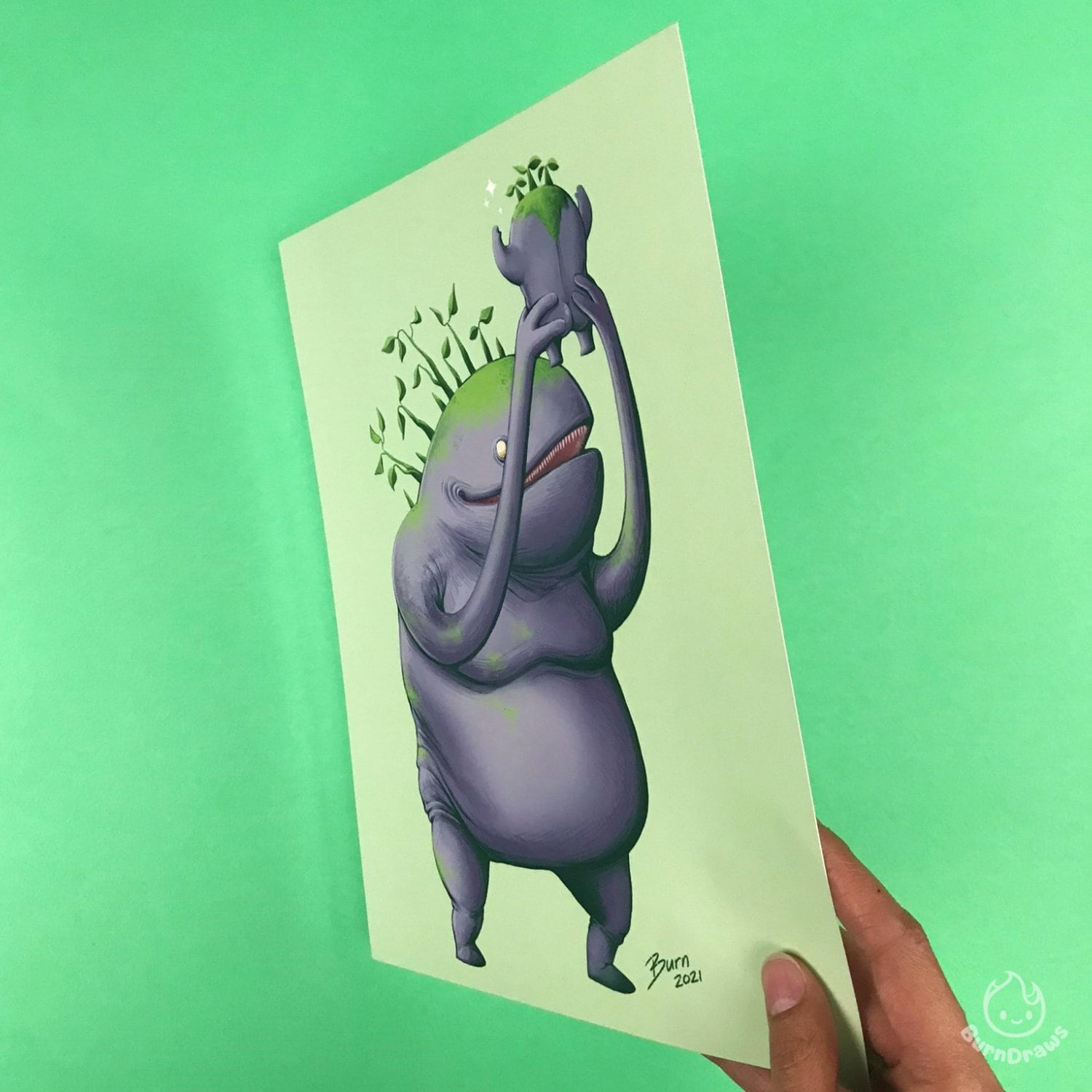 Goobbue Print | 8.5x11 | FFXIV | FF14 - Etsy