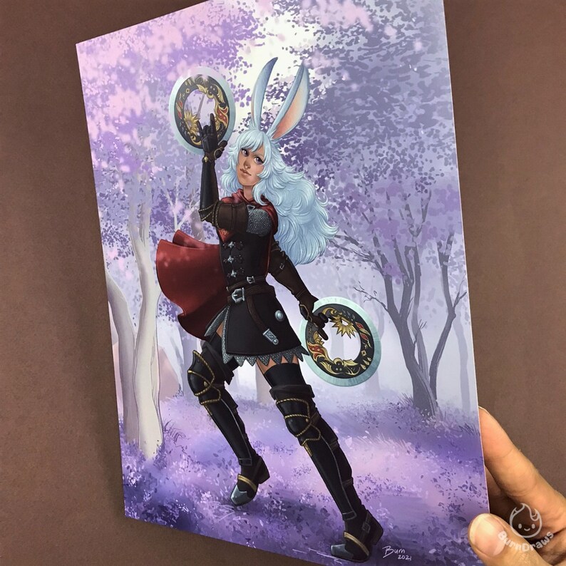 Lyna Print 8.5x11 FFXIV FF14 - Etsy