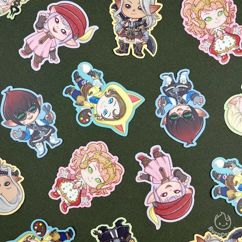 FFXIV Lalafell Stickers | 3" Vinyl Sticker | Final Fantasy XIV - Etsy