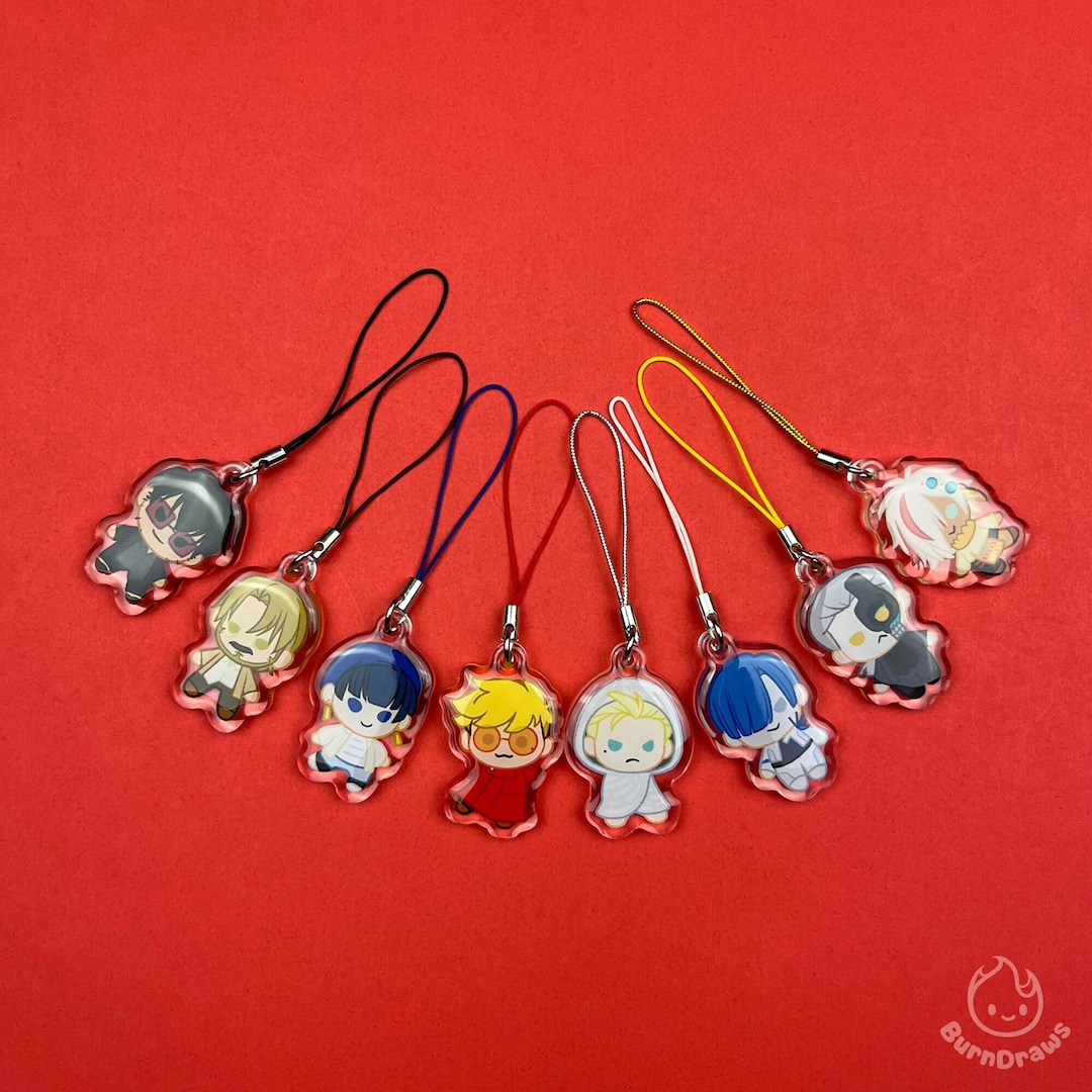 Tiny Trigun Stampede Keychain: 1.5 Inch Acrylic Phone Charm - Etsy