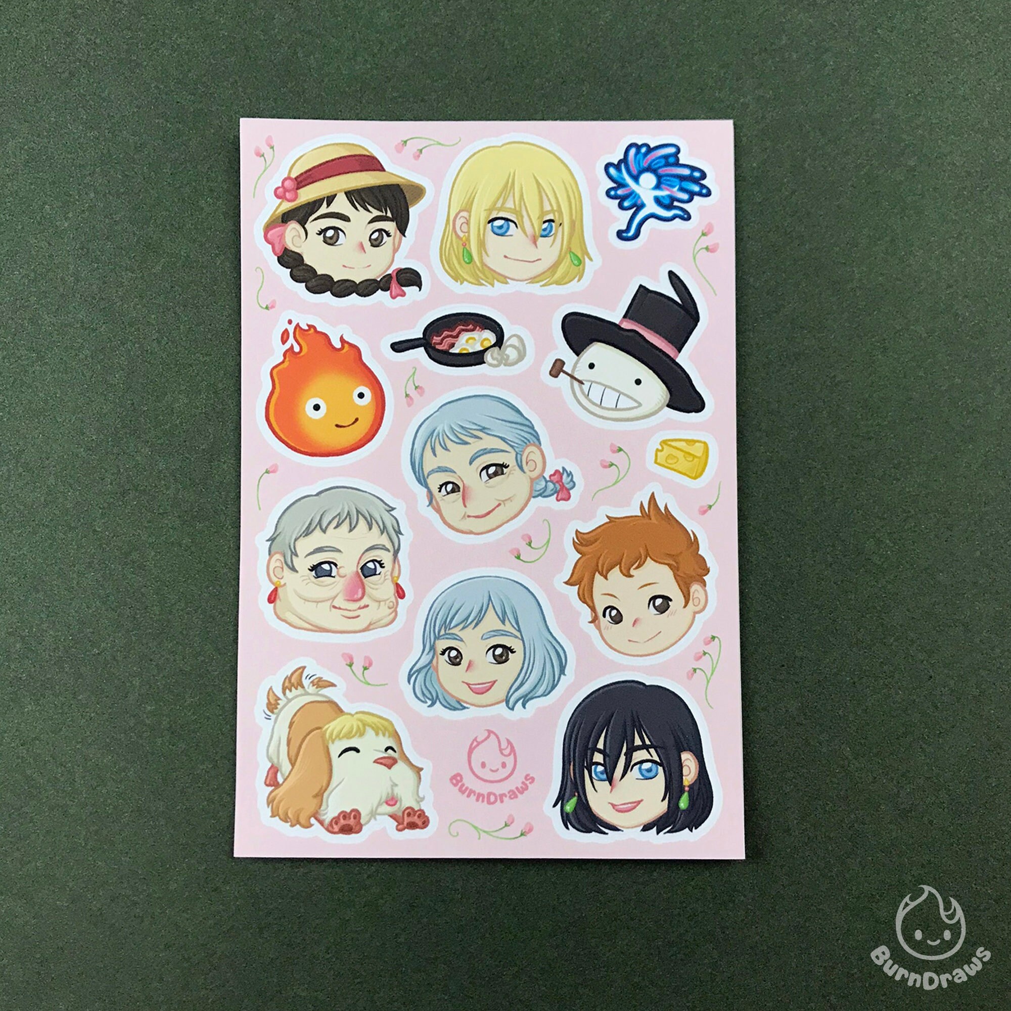 Howl'sss Moving Castle Sticker Sheet 4 X 6 - Etsy