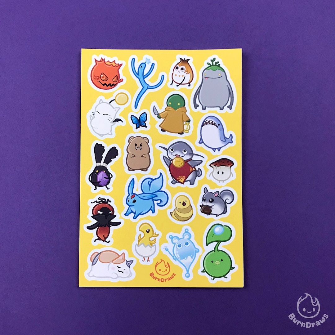 FFXIV Minions Sticker Sheet | 4 X 6 | FF14 | Final Fantasy Creatures - Etsy
