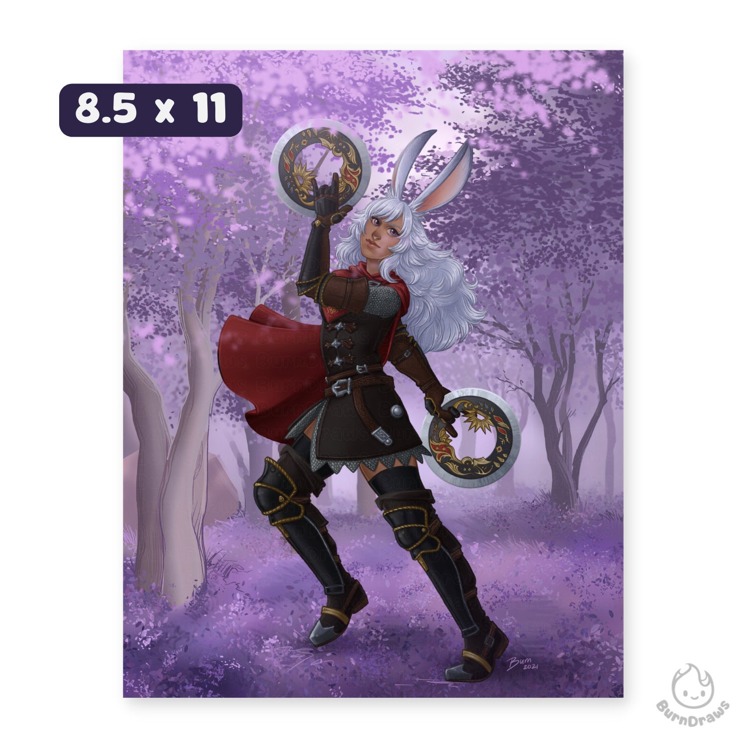 Lyna Print 8.5x11 FFXIV FF14 - Etsy