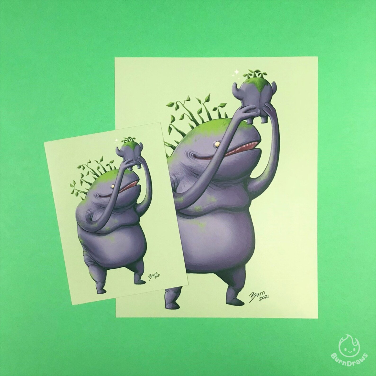 Goobbue Print | 8.5x11 | FFXIV | FF14 - Etsy