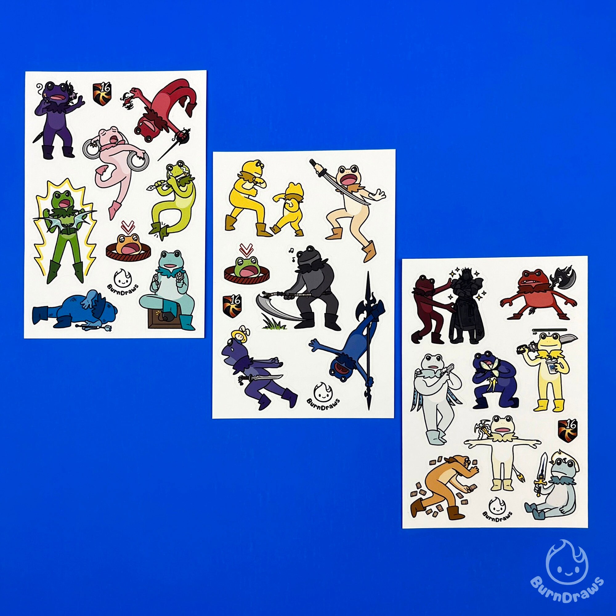 Prog Frog Stickersheet 4x6 FFXIV FF14 Tank/healer Melee Ranged - Etsy ...