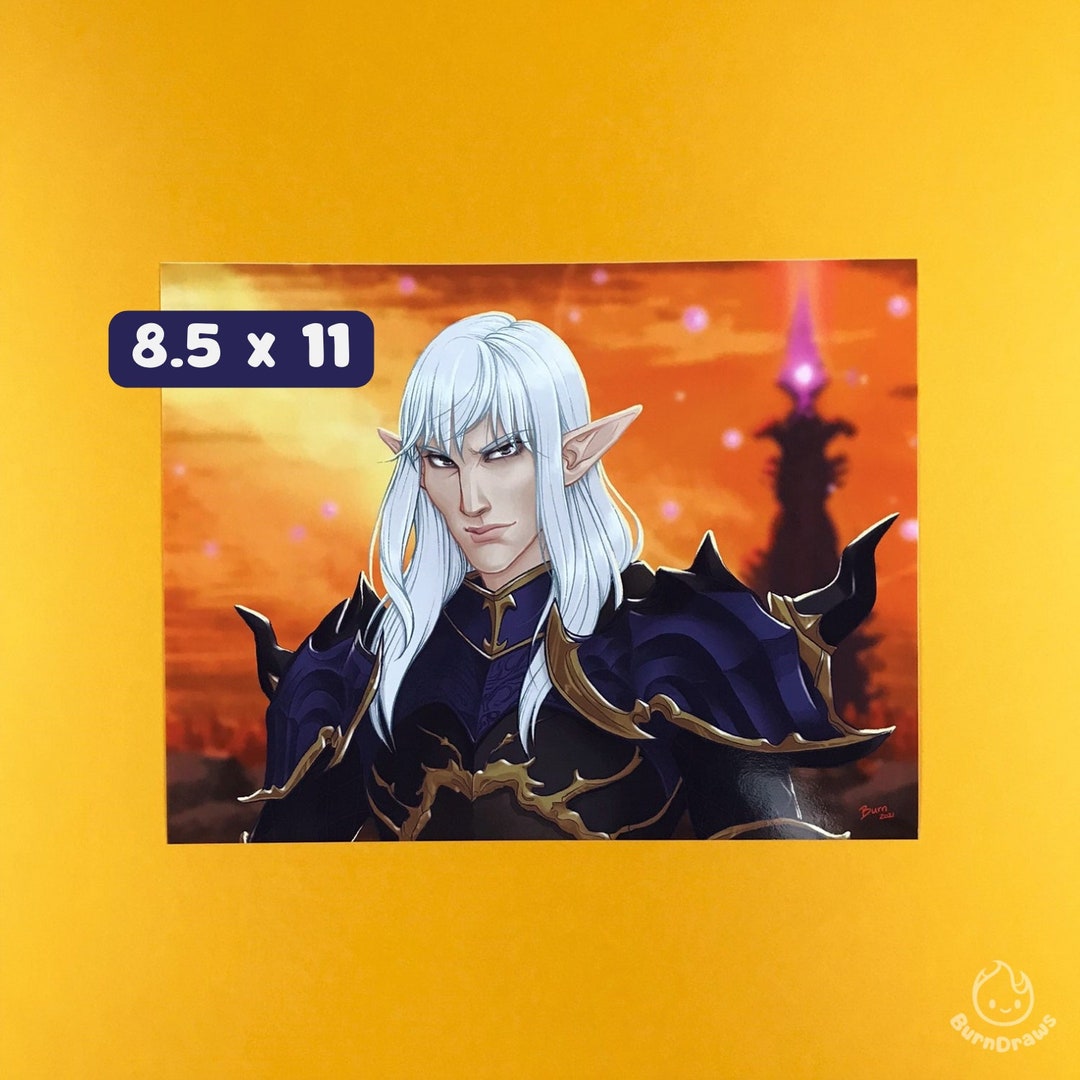 Estinien Paglth'an Print | 8.5x11 | FFXIV | FF14 - Etsy