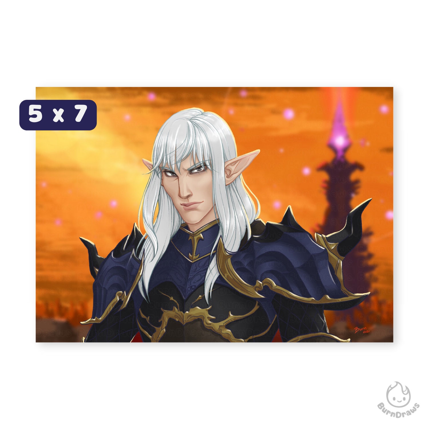 Estinien Paglth'an Print 5x7 FFXIV FF14 - Etsy