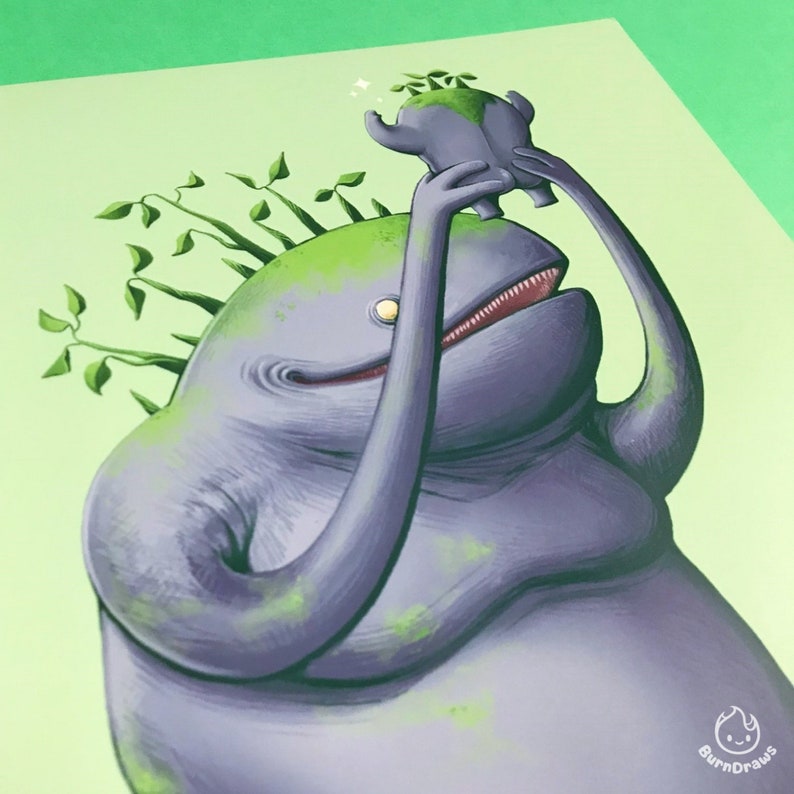 Goobbue Print | 8.5x11 | FFXIV | FF14 - Etsy
