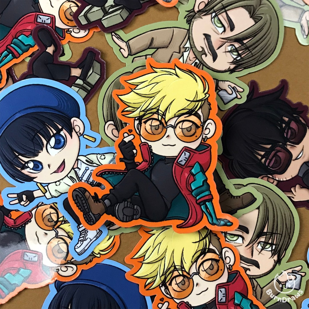 Trigun Stampede Stickers | 3" Sticker | Vash | Wolfwood | Meryl ...