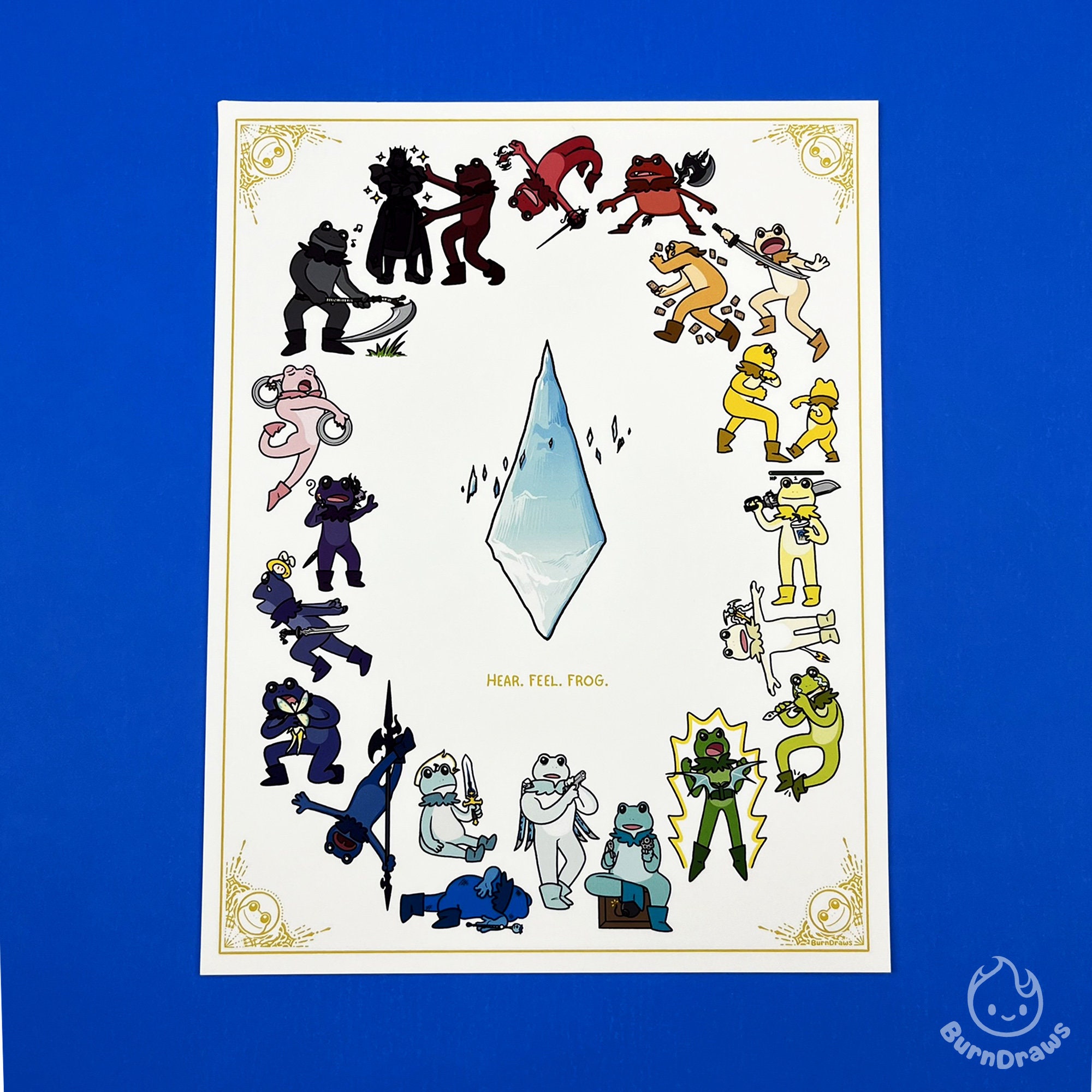 Prog Frog Print | 8.5x11 | FFXIV | FF14 | Hear Feel Frog - Etsy
