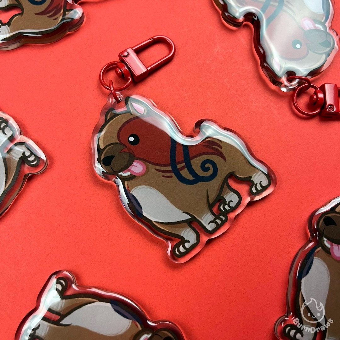 Dragon Age Mabari Keychain | 2.5" Acrylic Charm - Etsy
