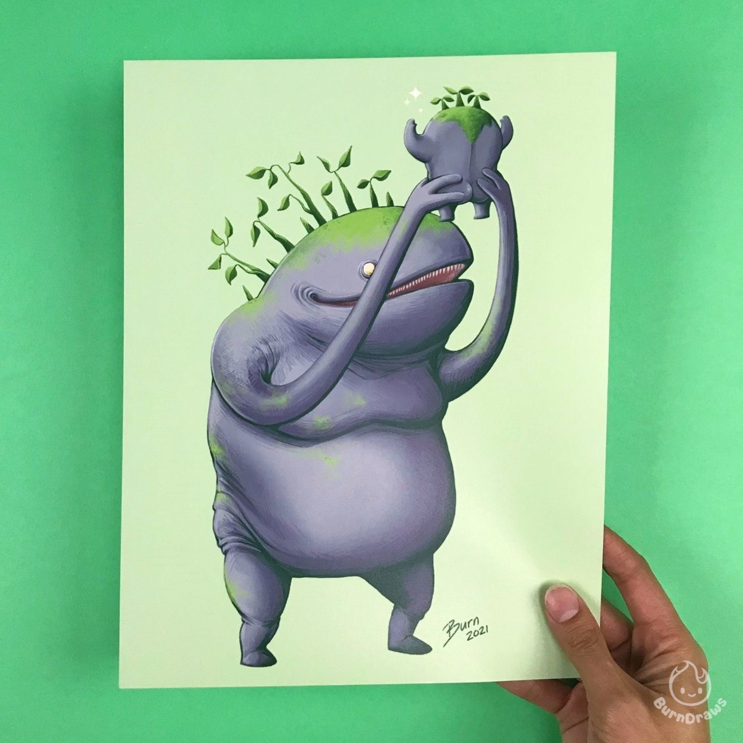Goobbue Print | 8.5x11 | FFXIV | FF14 - Etsy