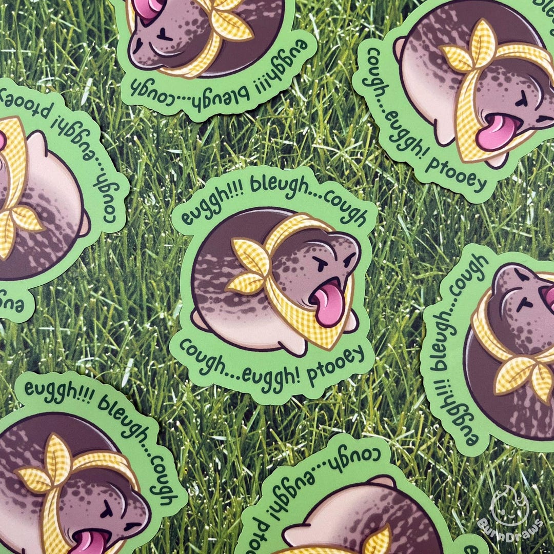 Pinto the Frog Bleugh Sticker: 3 Inch Matte Laminate Sticker - Etsy