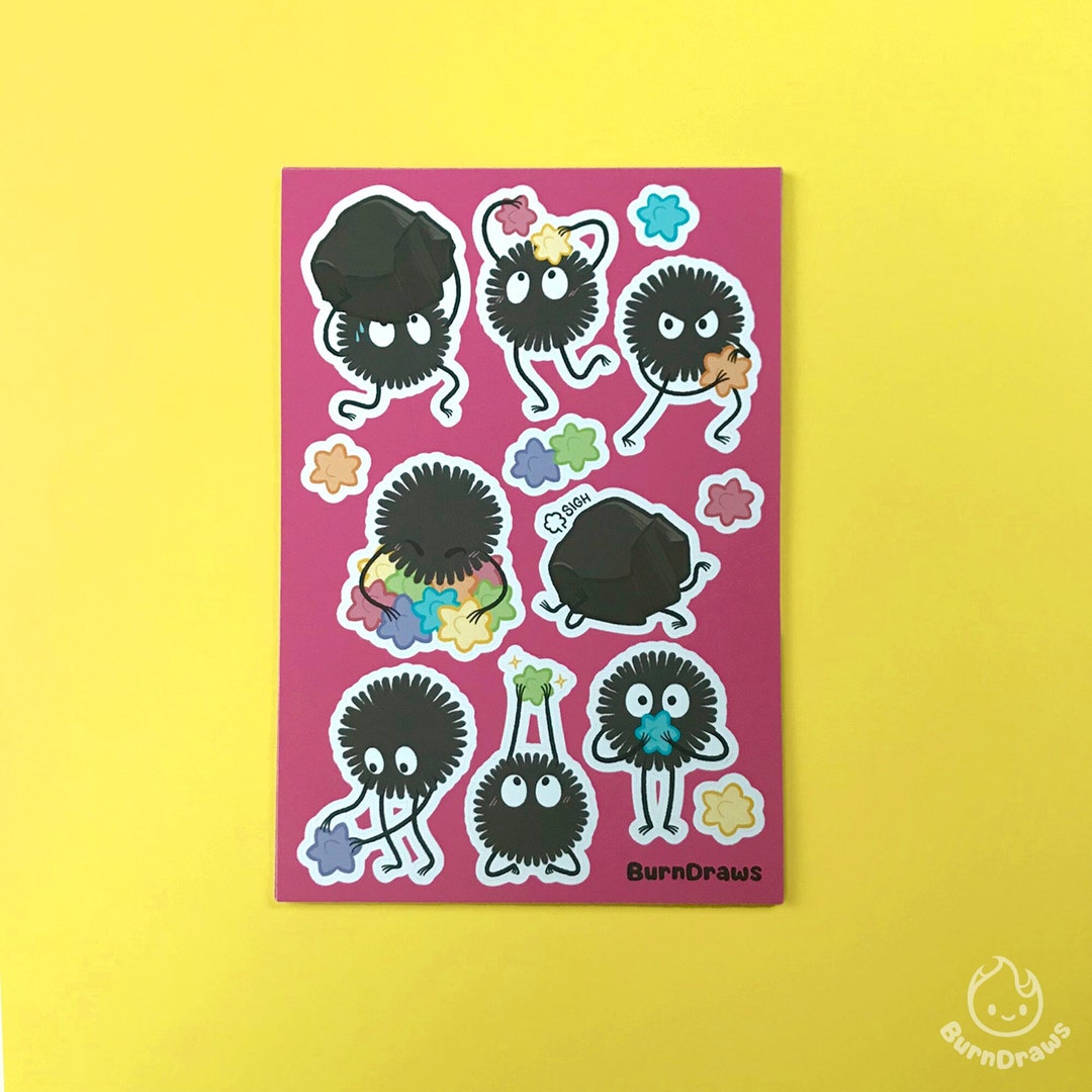 Soot Sprite Sticker Sheet 4 X 6 - Etsy