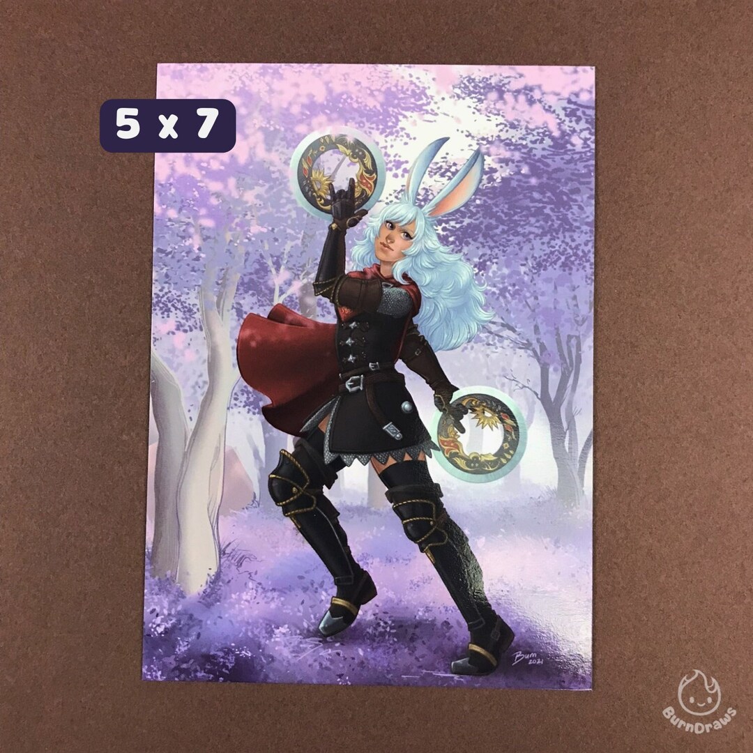 Lyna Print | 5x7 | FFXIV | FF14 - Etsy