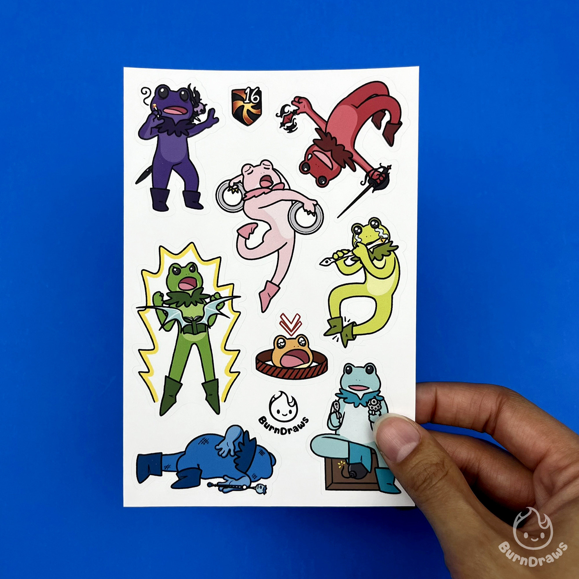 Prog Frog Stickersheet 4x6 FFXIV FF14 Tank/healer Melee Ranged - Etsy