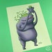 Goobbue Print | 8.5x11 | FFXIV | FF14 - Etsy