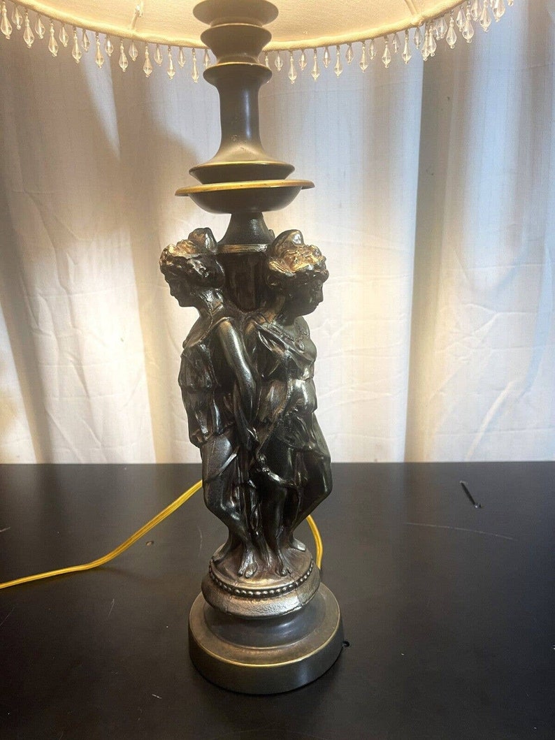 Vintage Art Nouveau,the Three Graces Figurine Lamp,height 30 Inches - Etsy