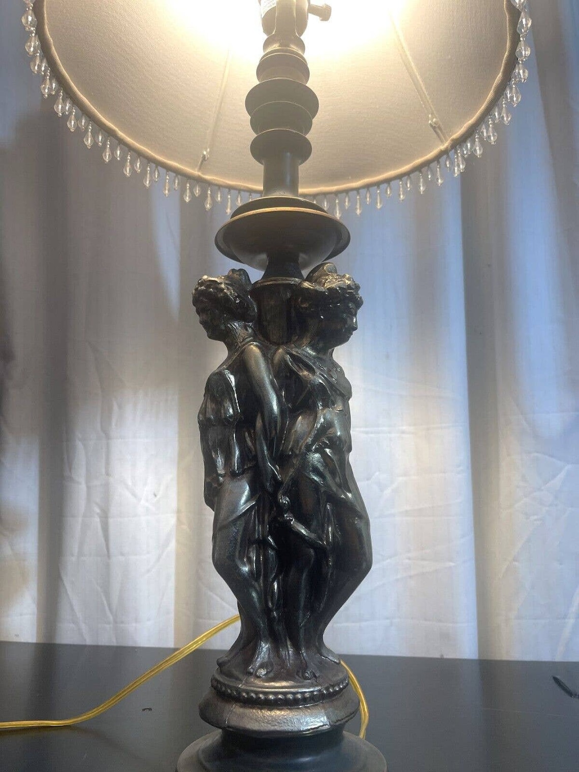 Vintage Art Nouveau,the Three Graces Figurine Lamp,height 30 Inches - Etsy