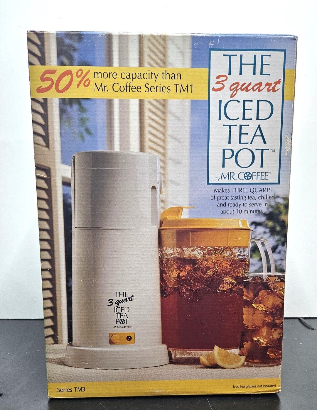 Mr. Coffee TM3, 3-quart Iced Tea Pot Maker W/ Pitcher Vintage 1995 NEW ...