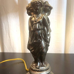 Vintage Art Nouveau,the Three Graces Figurine Lamp,height 30 Inches - Etsy