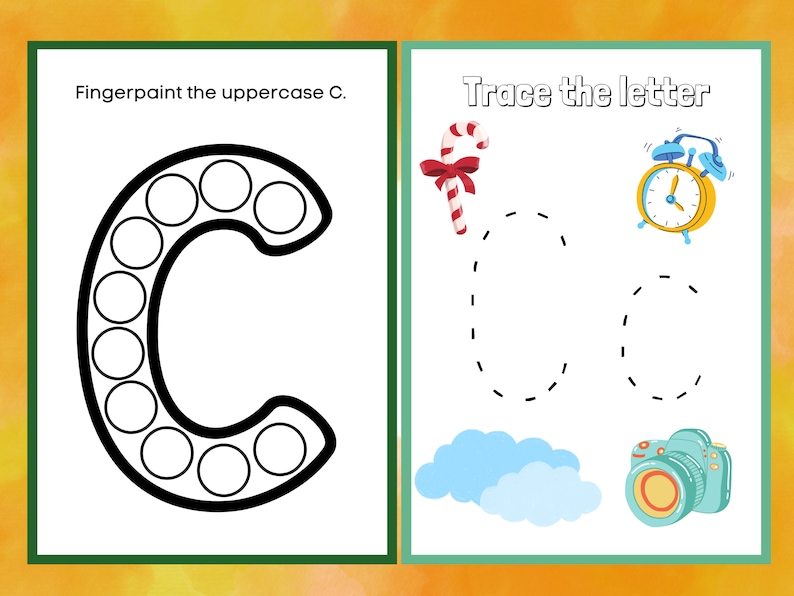 Alphabet Activities Letter Cc Printable - Etsy