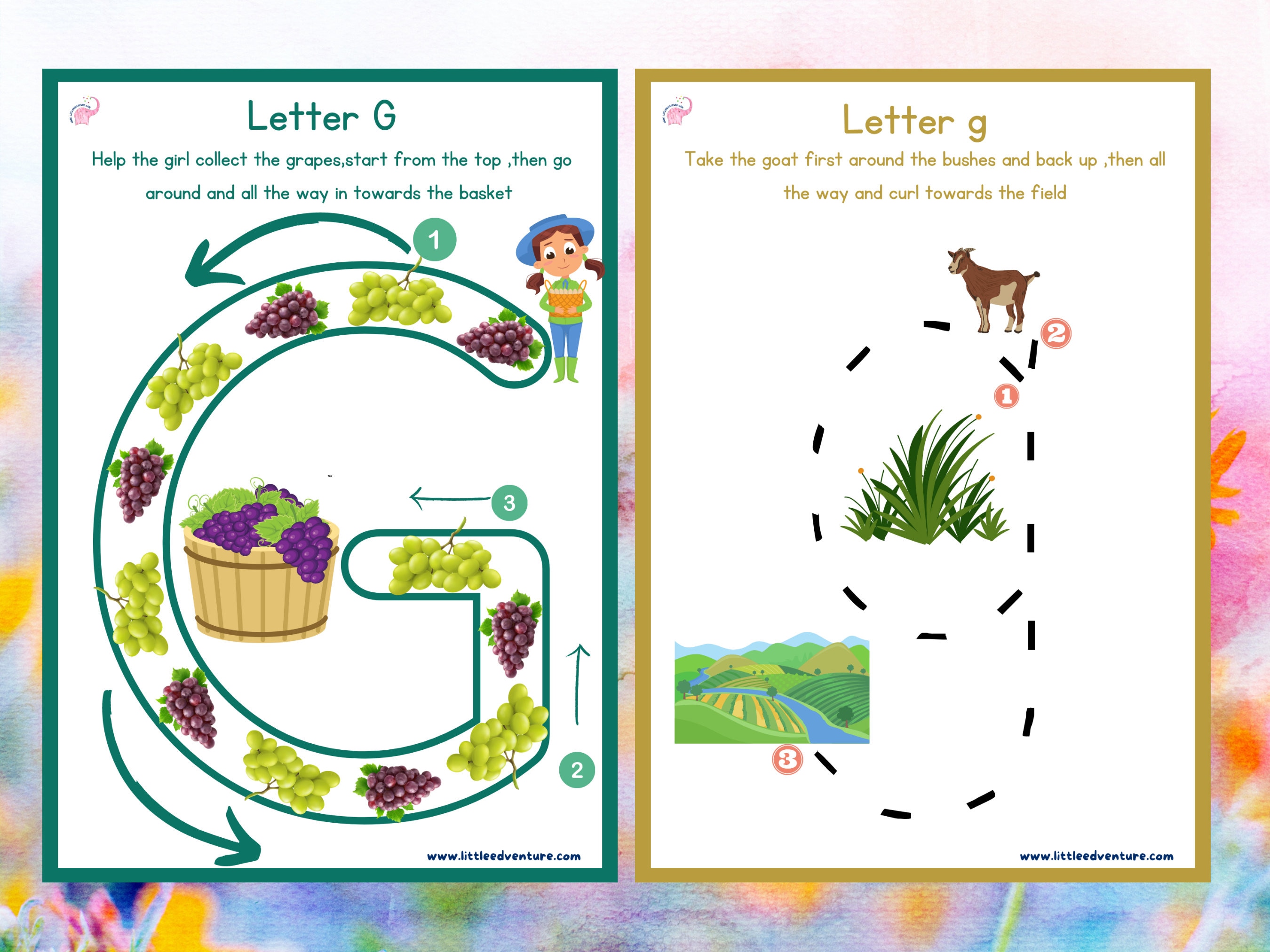 Alphabet Activities Letter Gg Printable - Etsy